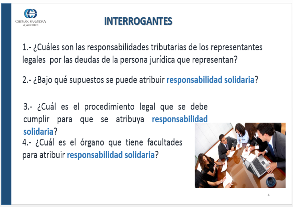 Tributación y Estado de Derecho: Presentación: Responsabilidad ...