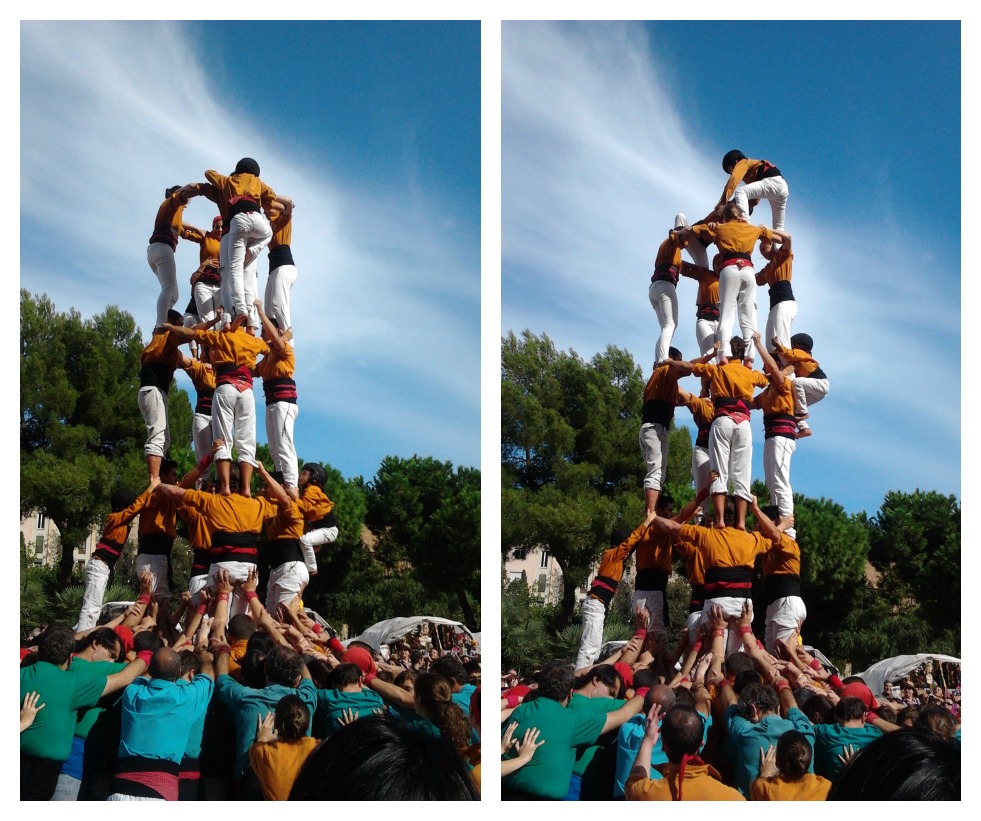 Els castells czyli wieże z ludzi - Justyna en Barcelona