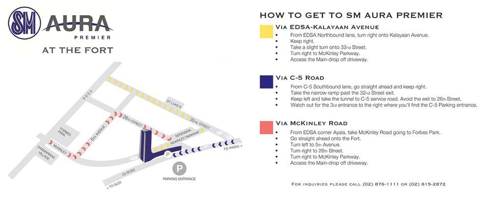 Backpacking Philippines: How to Get to SM Aura: Map, Commute ...