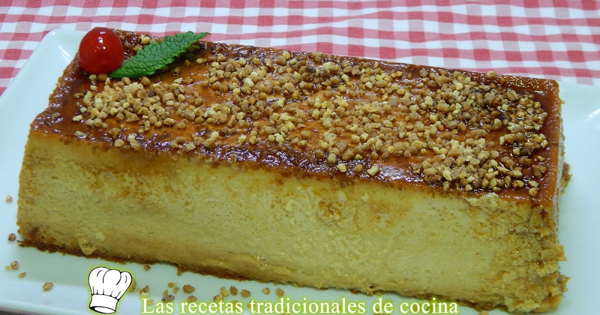 Receta fácil de flan de turrón blando