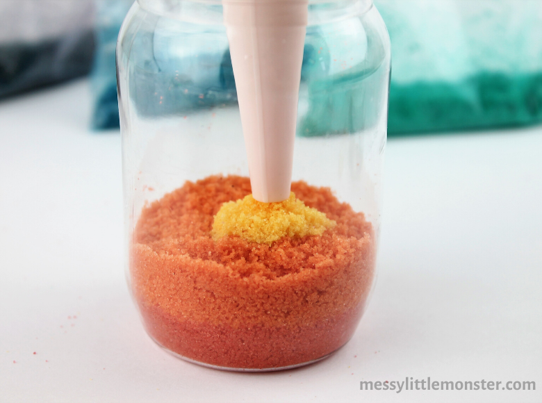 How to make Rainbow Coloured Salt - the easy way! - Messy Little Monster