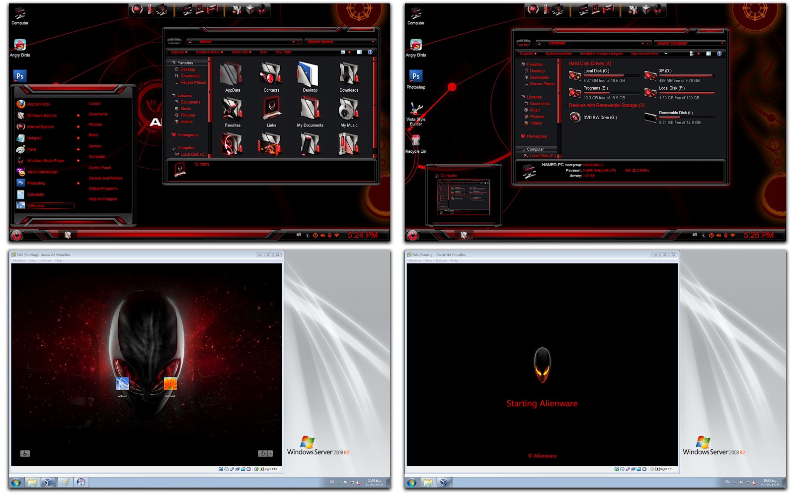 CUSTOMIZE WINDOWS: Transform Windows 7 to Red Alienware