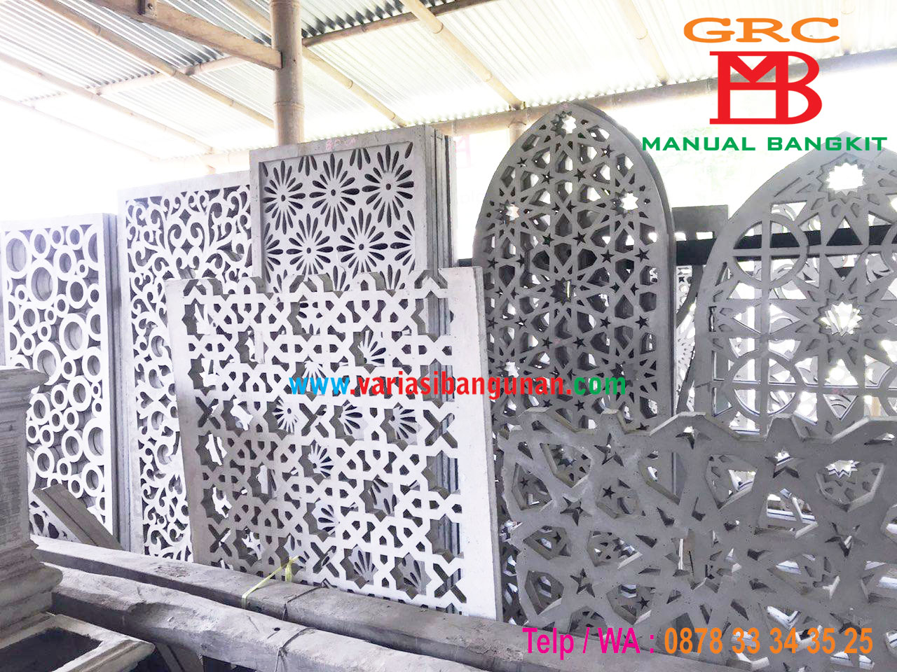 MANUAL BANGKIT | Variasi Bangunan | GRC Krawangan, Lisplang, Kubah Masjid, Loster, Ornamen GRC ...