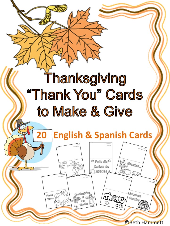 Educator Helper by Beth Hammett: Gobble Up FREE Thanksgiving "Thank You ...
