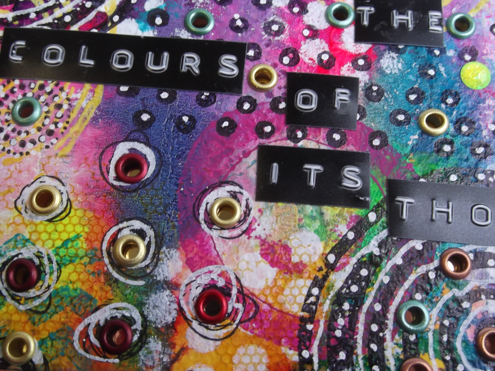 Kezzy's Crafty Journey: Bright and Funky Card