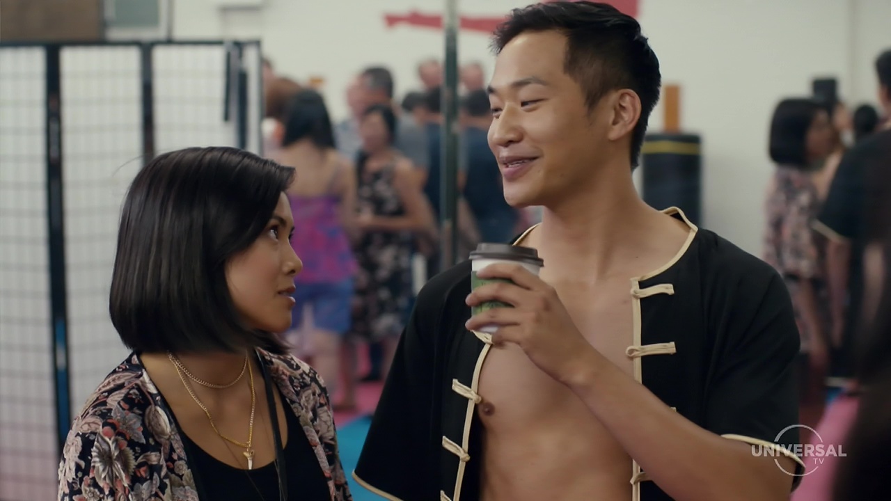 ausCAPS: Patrick Kwok-Choon shirtless in Private Eyes 3-09 "It Happened One Fight"