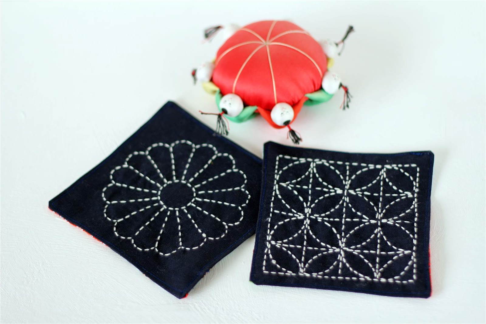 emuse: Sashiko coasters