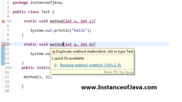 Core Java Multiple Choice Questions With Answers On Method Overloading Instanceofjava