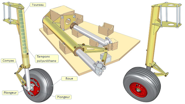 AERODYNE: Fabrication des triangles de compas de train d'atterrissage d ...