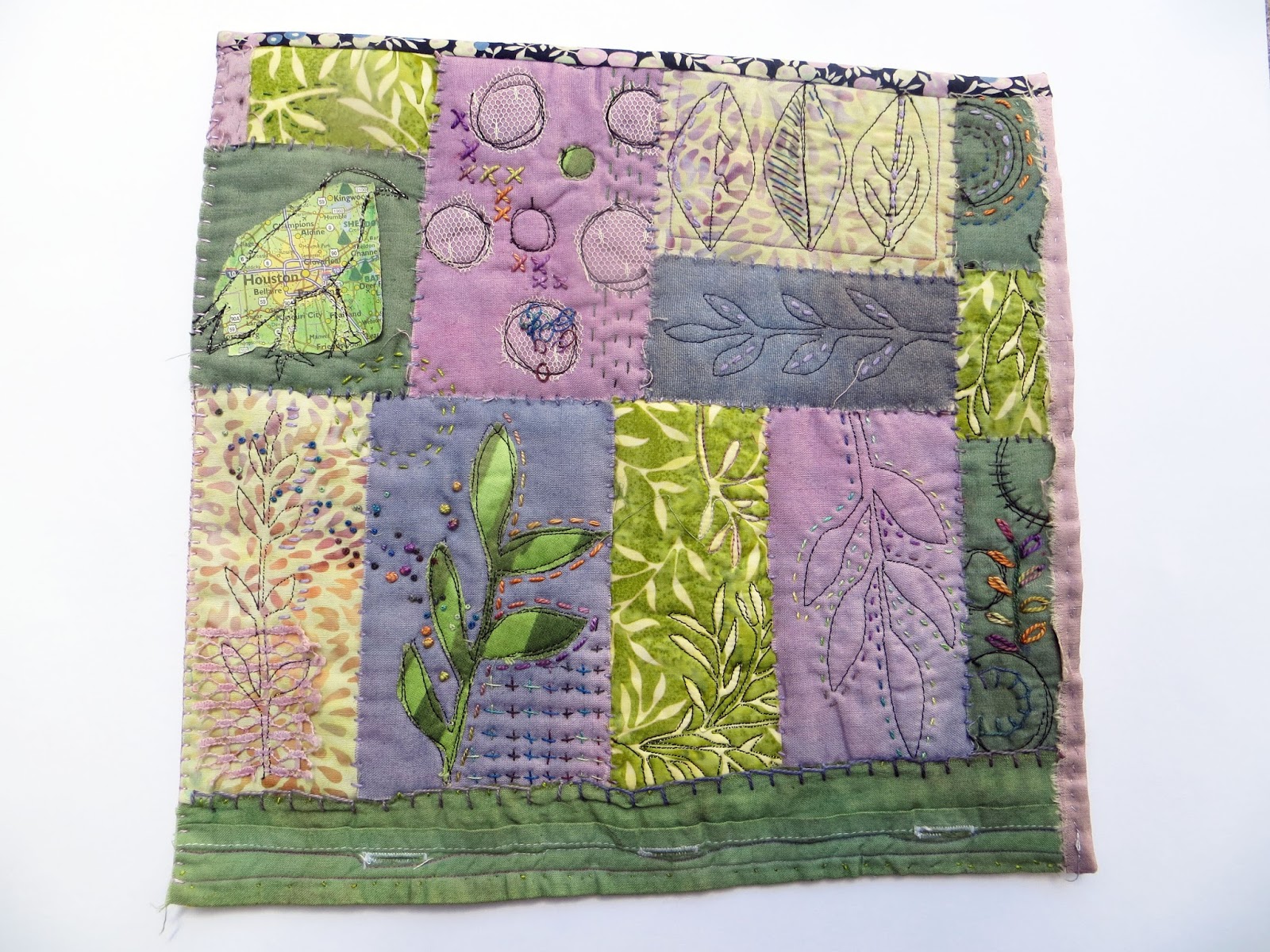 JaneVille: Lavender Spring ~ an art quilt