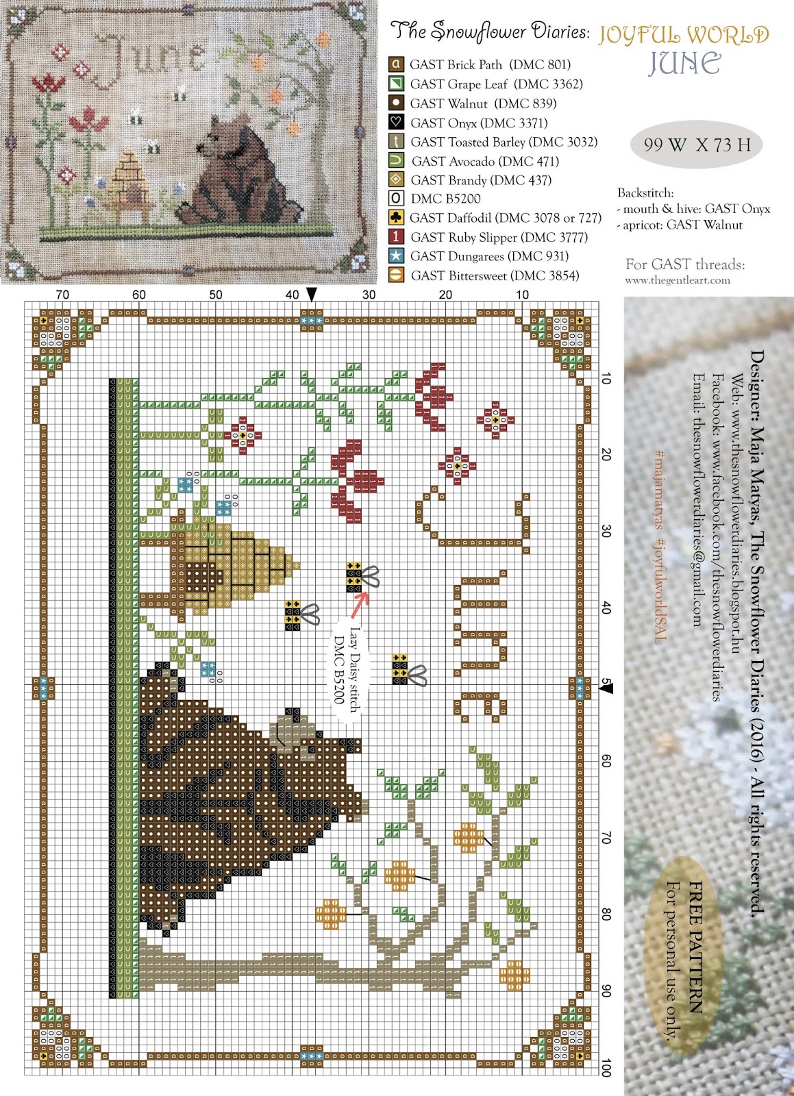 JOYFUL WORLD - JUNE PATTERN