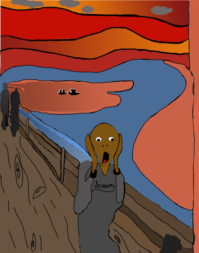 blogger: My Version of The Scream!