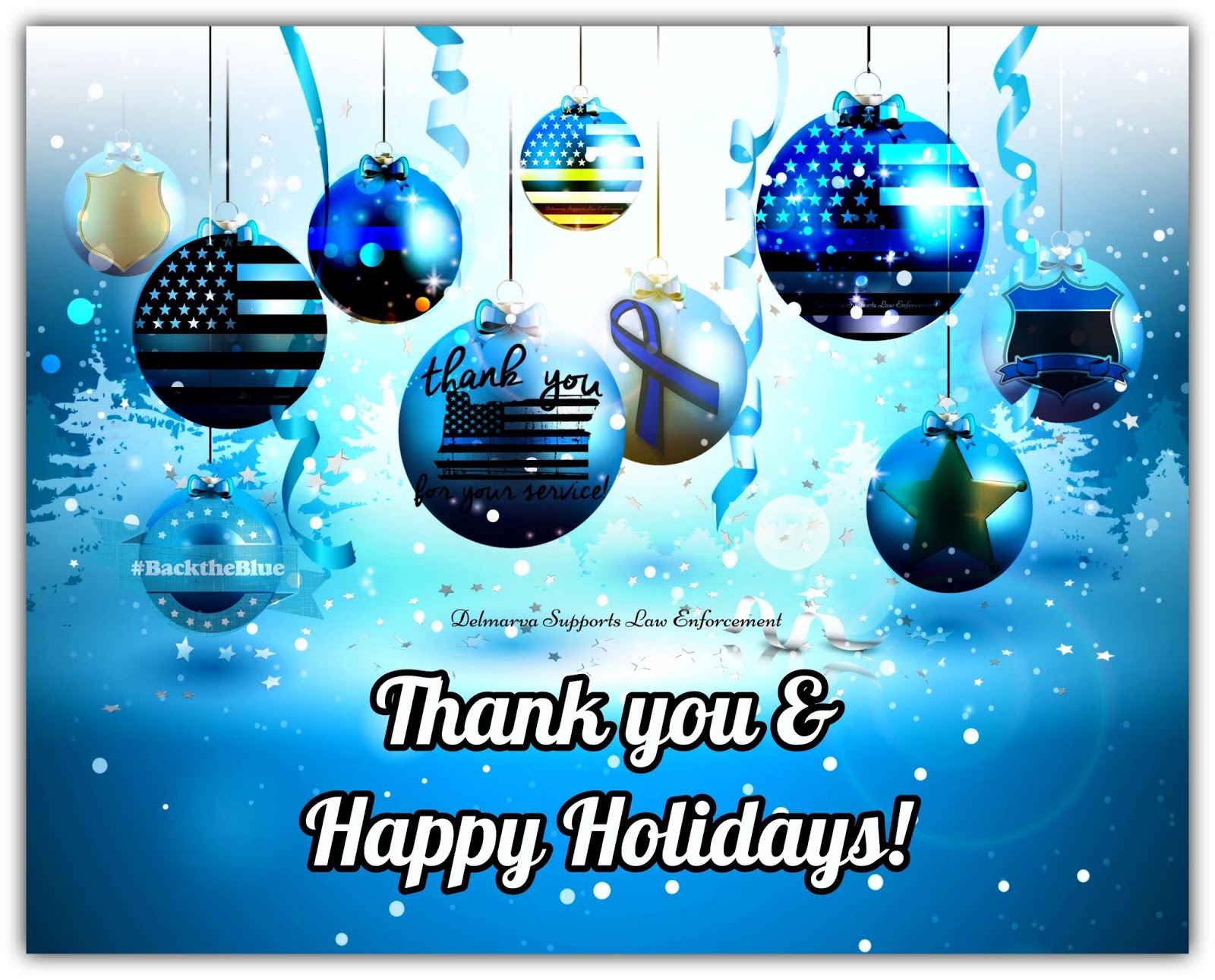 Delmarva Supports Law Enforcement: Holiday Greetings for Police and Law ...