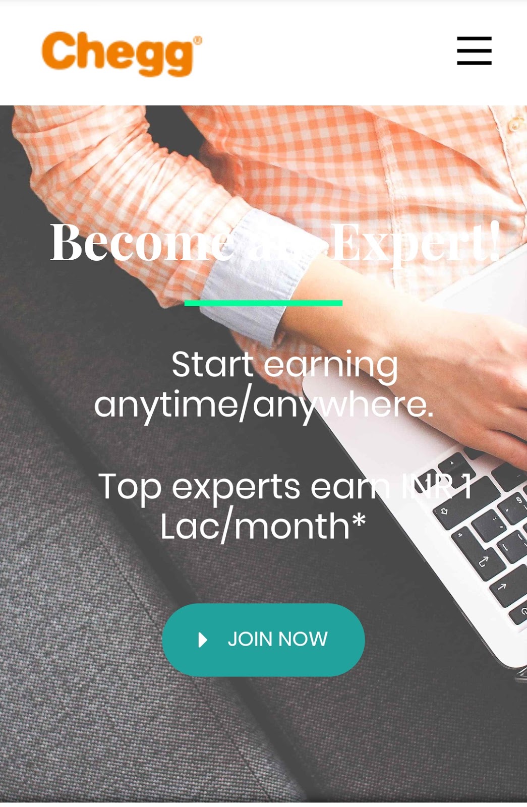 Earn upto Rs 1 lakh with Chegg Tutor Online