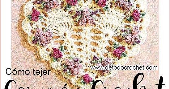 Hermoso Corazón para tejer a Crochet / Paso a paso