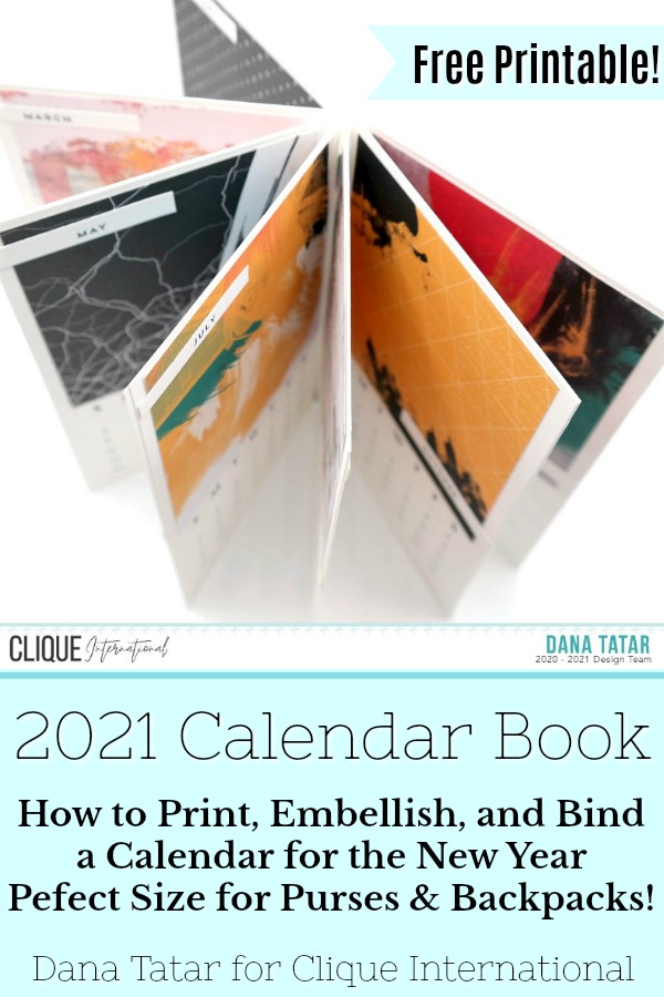 DIY 2021 Calendar Book - Clique International