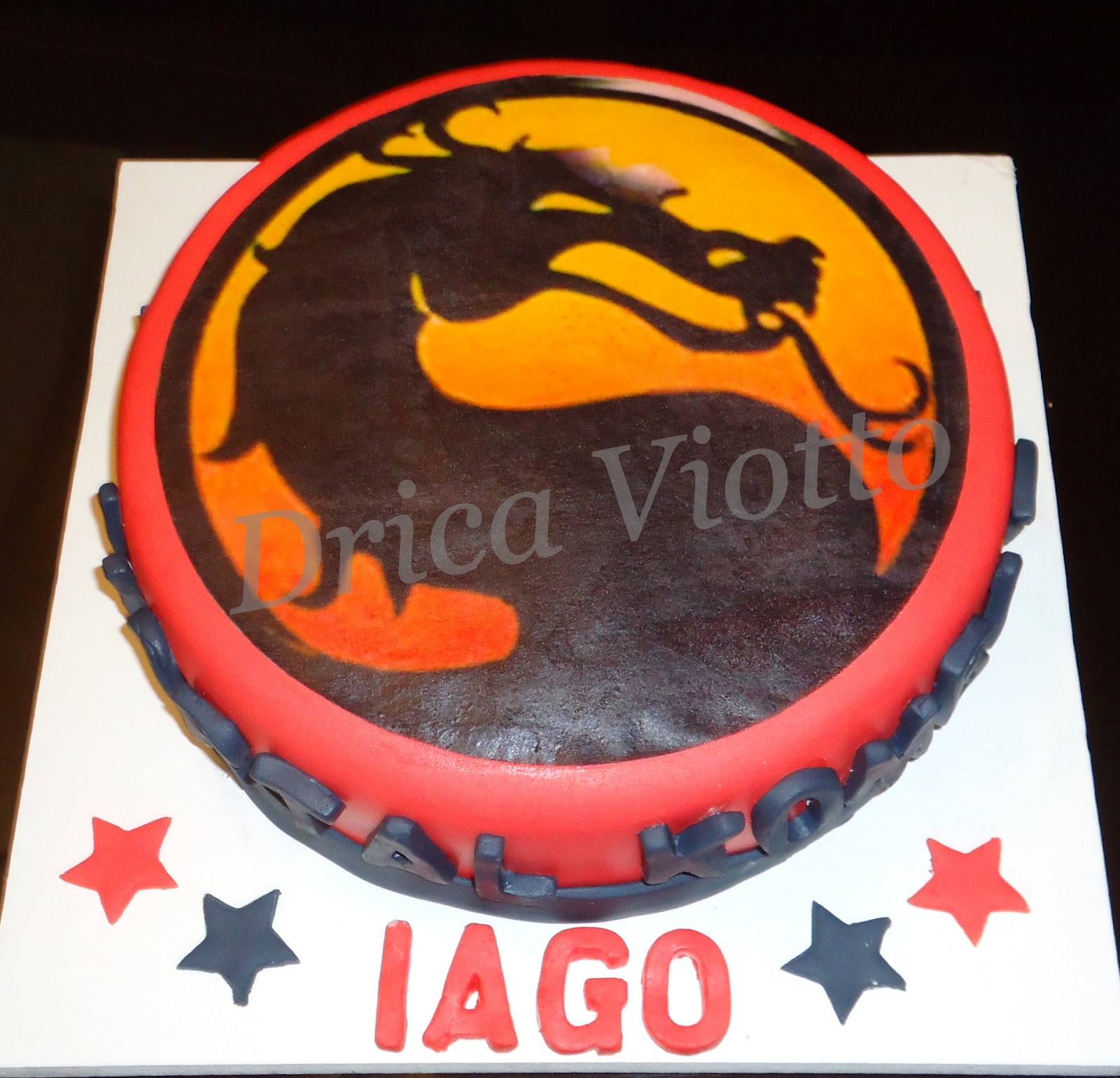 Bolo Mortal Kombat do Iago - Drica Viotto