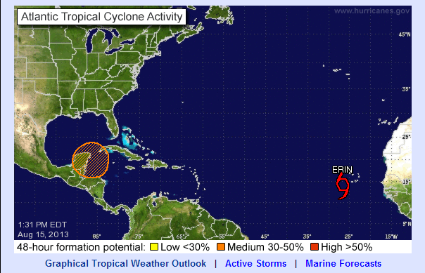 Invest AL92 Over The Yucatan Peninsula - Future Of Storm Highly Uncertain.