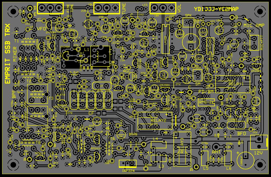 BLEKOK QRP by YD1JJJ: Emprit 10W 40M SSB Transceiver Ver 2.0
