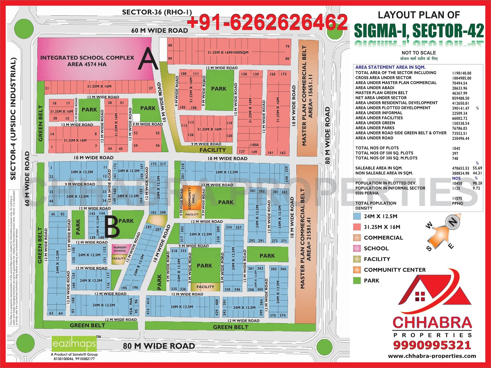 maps of greater noida: MAP OF sigma-I-sector 42 layout plan of Greater ...