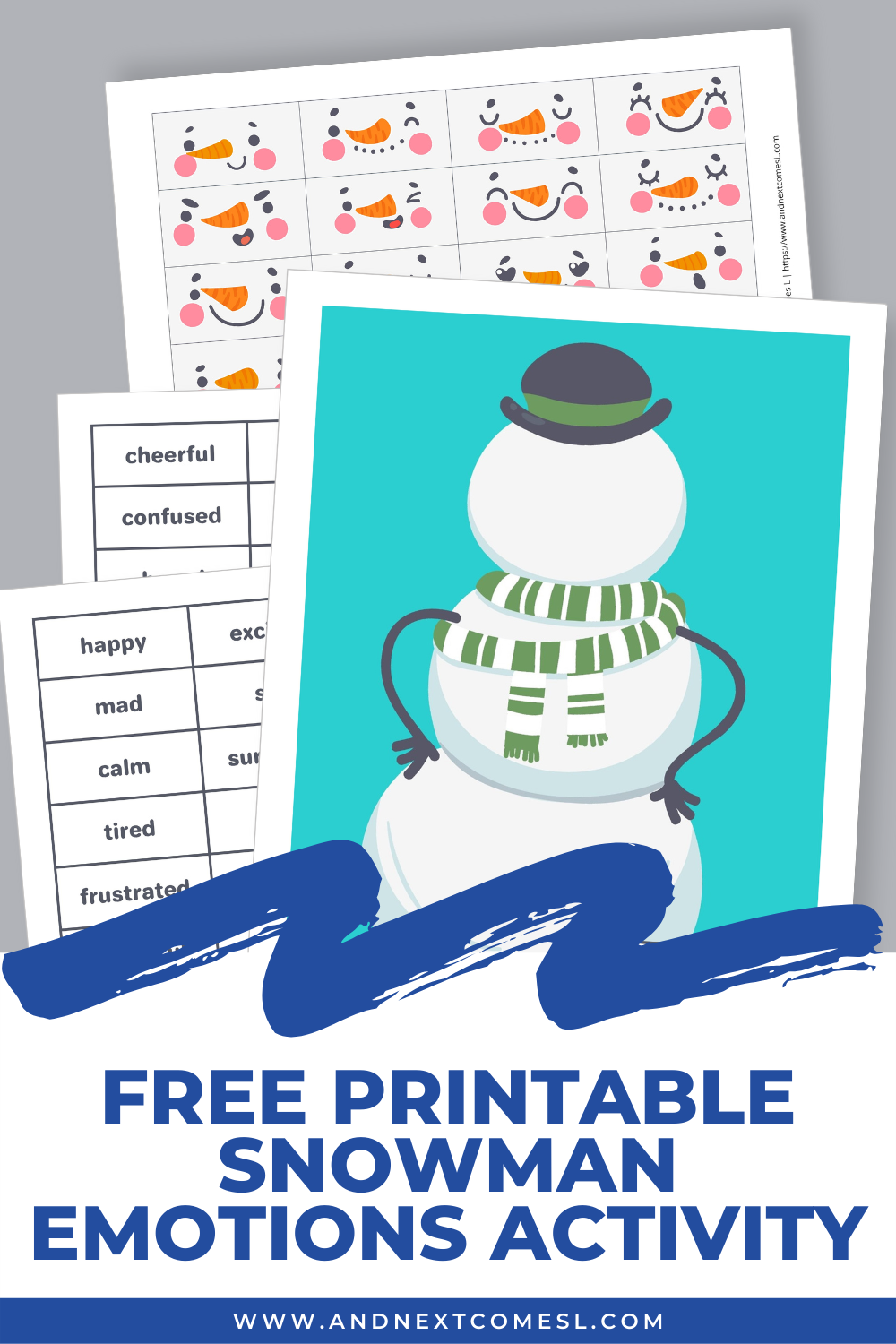 Free Printable Snowman Emotions Activity | And Next Comes L ...