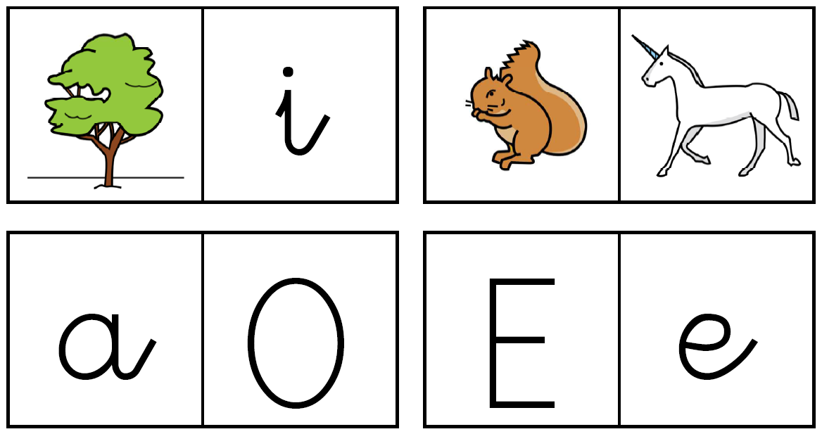 Atención a la diversidad: DOMINÓ DE VOCALES