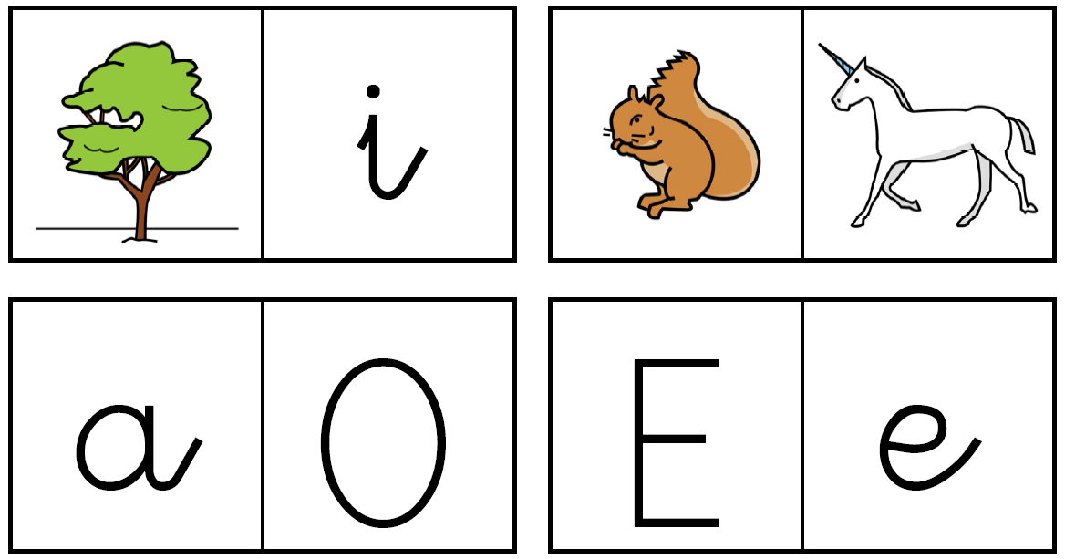 Atención a la diversidad: DOMINÓ DE VOCALES