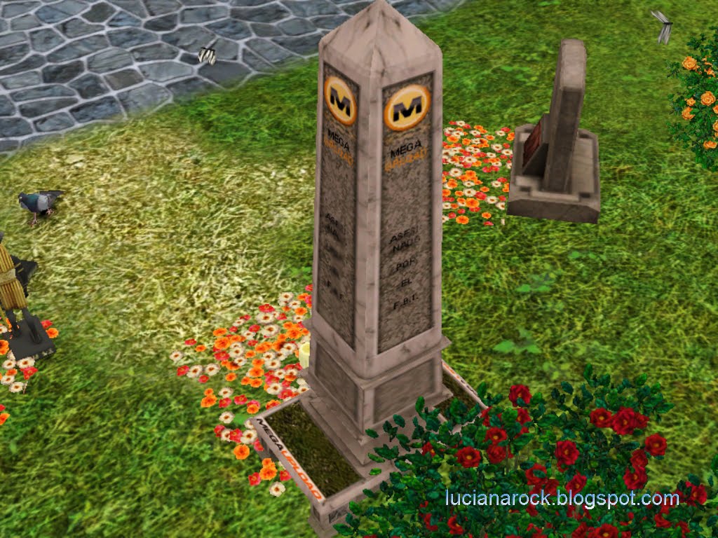 Sims 3 Objetos La Tumba de MEGAUPLOAD R.I.P. | Luciana Rock