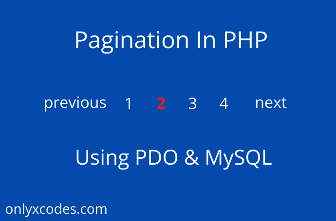 Pagination Code In PHP With Next And Previous Demo
