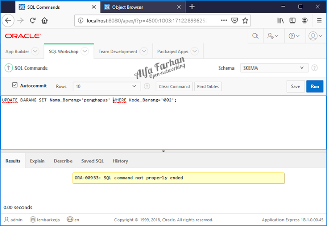 Oracle Apex 5 - Data Manipulation Language (DML) ~ Open Networking