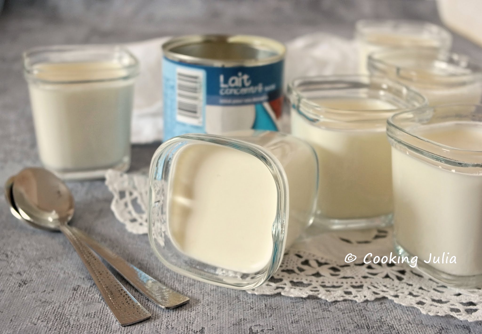 COOKING JULIA : YAOURTS AU LAIT CONCENTRÉ SUCRÉ (MULTI DÉLICES)
