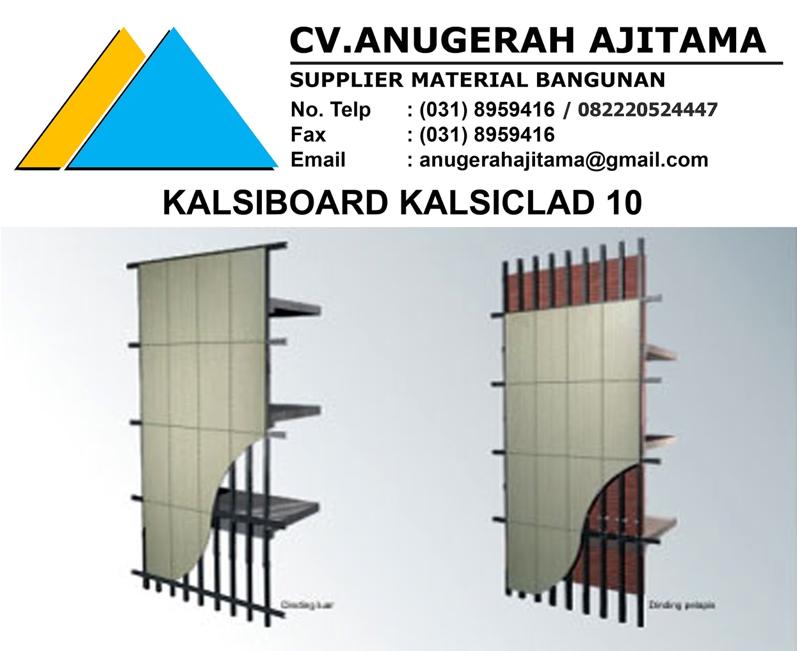JUAL KALSIBOARD KALSICLAD 10 - CV. ANUGERAH AJITAMA