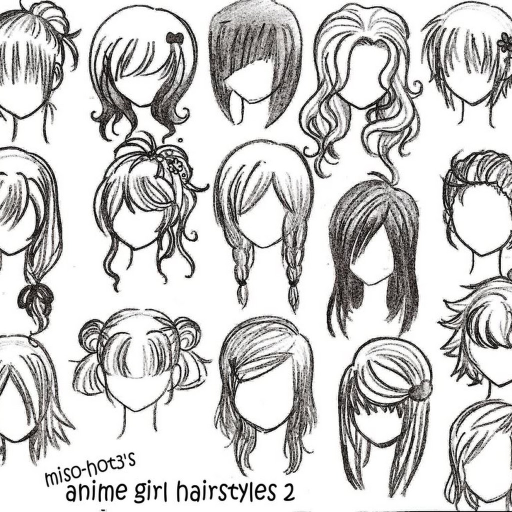 Anime Chibi Drawing Hair