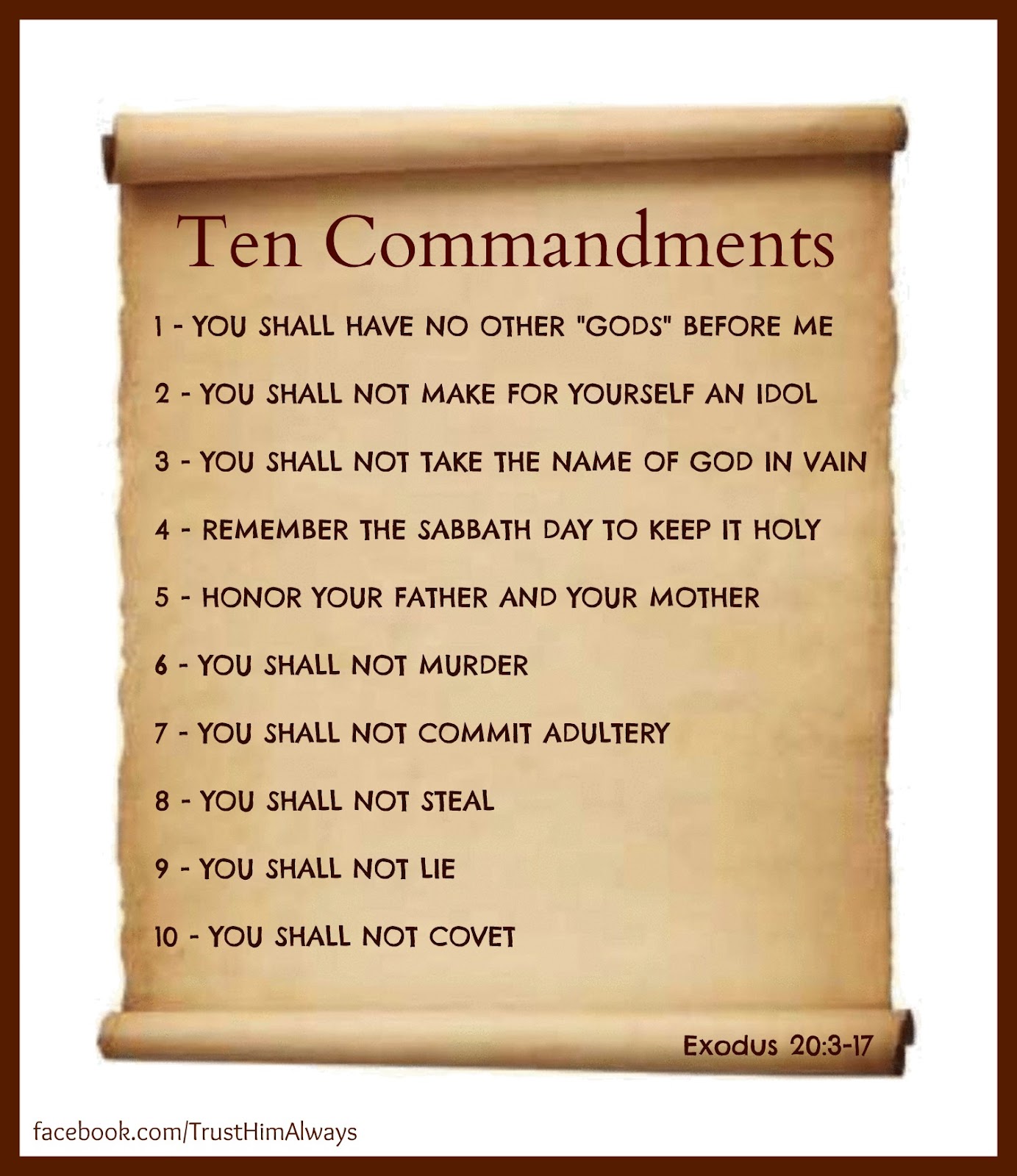 Seeking Jesus Ten Commandments not Suggestions 