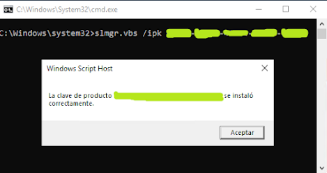 Como Activar Windows Server 2019 desde CMD con la herramienta slmgr.vbs
