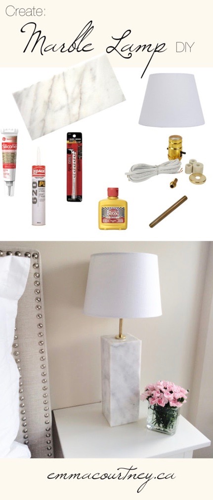 Marble Lamp DIY - Emma Courtney Home