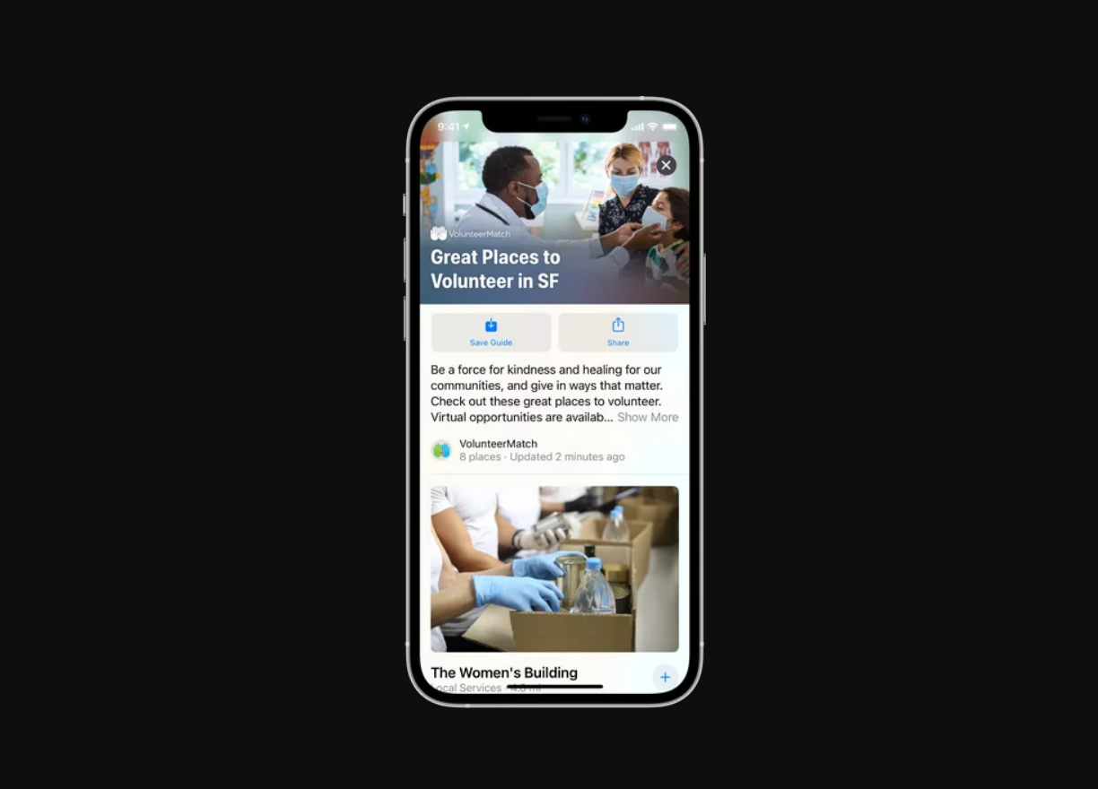 Apple Adds a New Feature “Volunteer Match” in Apple Maps for People ...