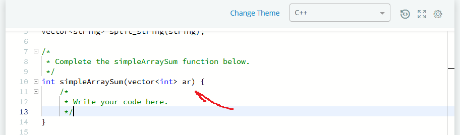 Simple Array Sum ( C++ ) - Hacker Rank | No Light Simple Array Sum ( C++ ) - Hacker Rank | No Light
