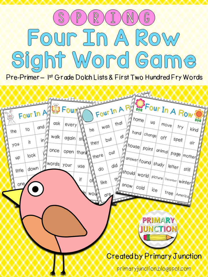 Free Spring Sight Word Game | Primary Junction