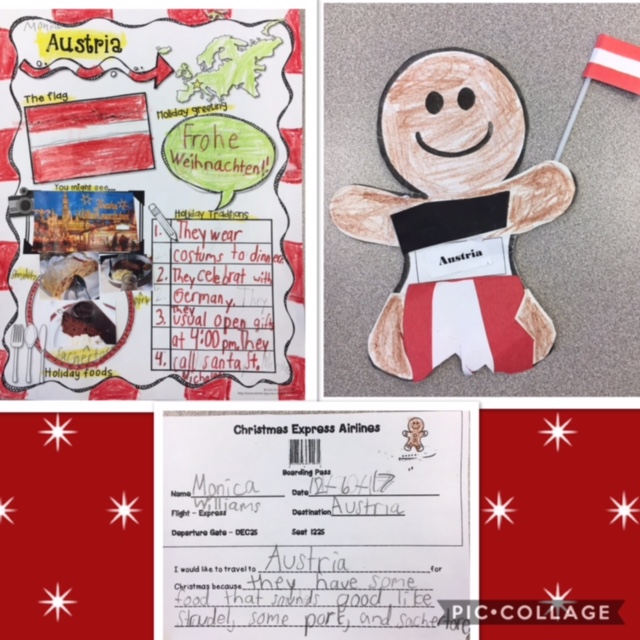 Third Grade's a Charm: "Christmas Around the World" Projects