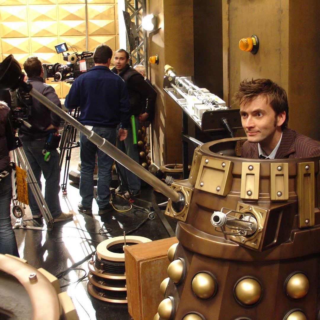 PHOTOS: David Tennant Behind The Scenes Of Doctor Who