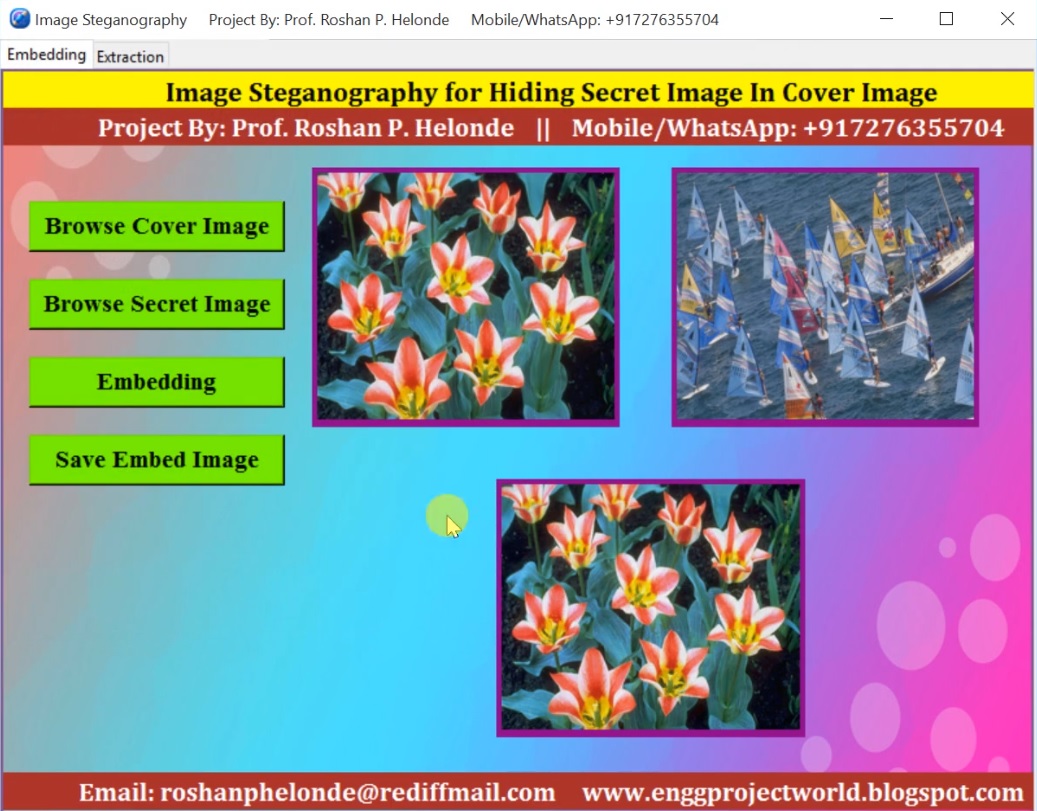 Image Steganography For Hiding Secret Image In Image Using Python Source Code ~ Engineering Projects