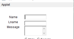 Write a program to demonstrate the use of components like Label,Button ...