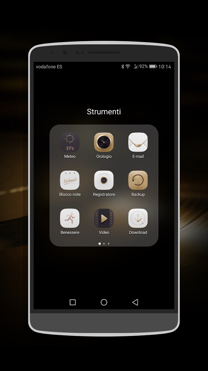 Best Huawei Themes: New Mate 7 Gold Theme by Best EMUI Themes