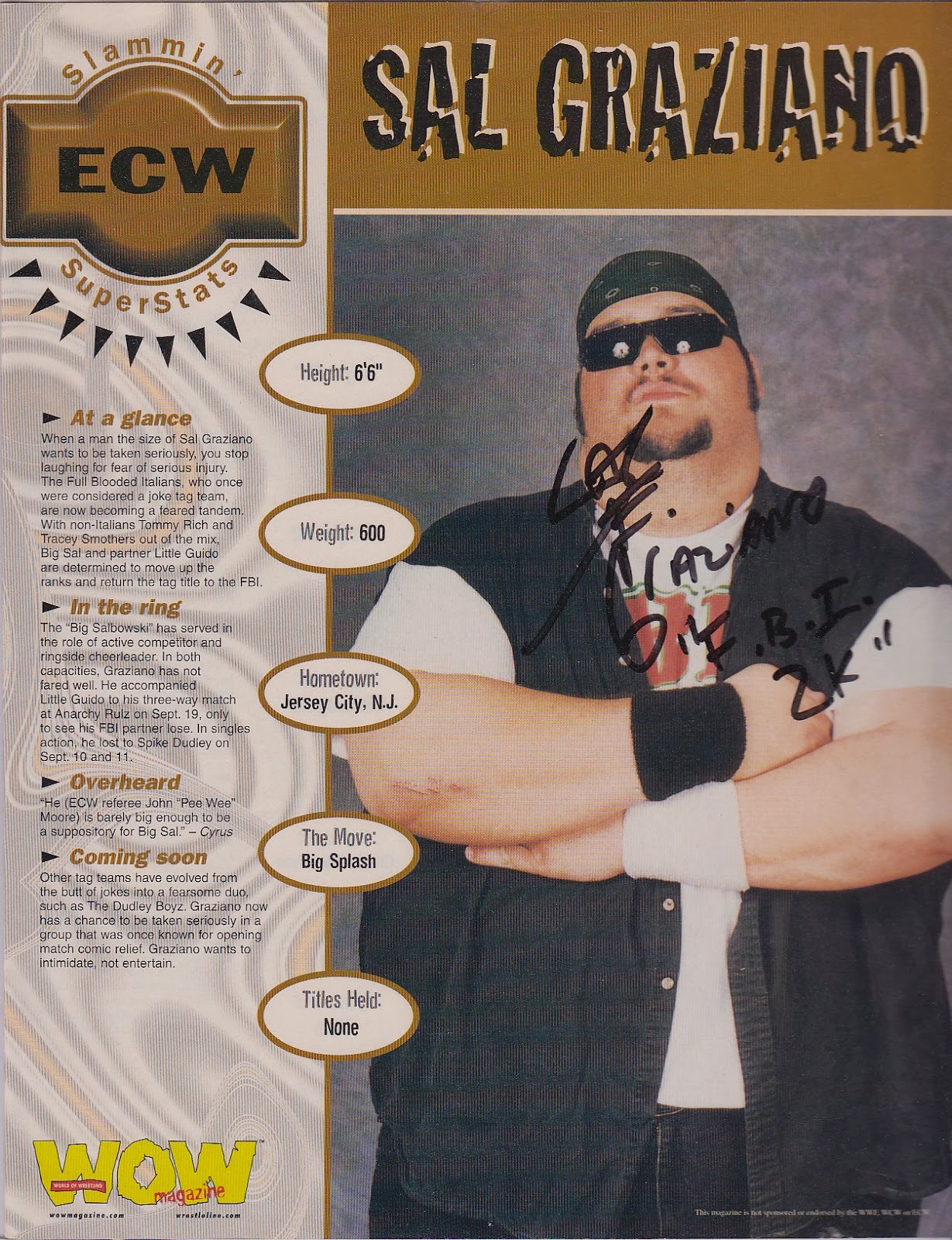 Daily Autograph: Sal E. Graziano