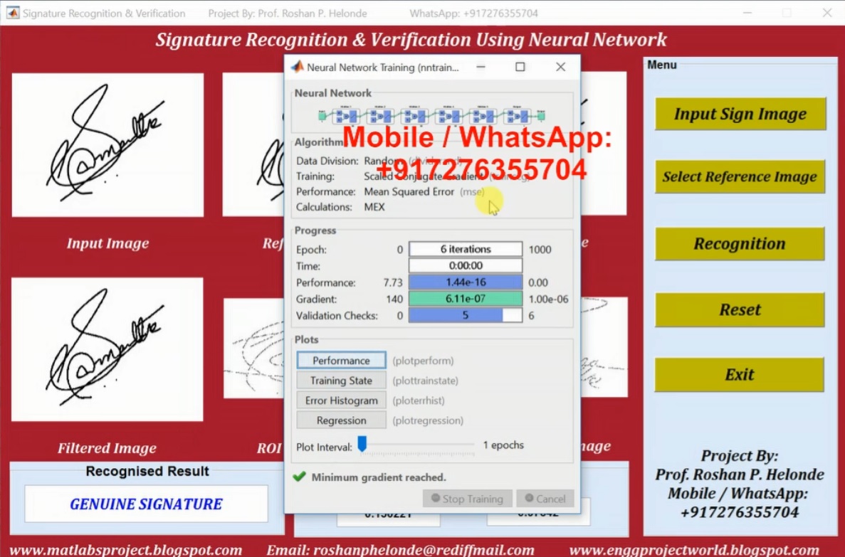 Signature Recognition Using Neural Network Matlab Project With Source Code ~ Engineering Projects