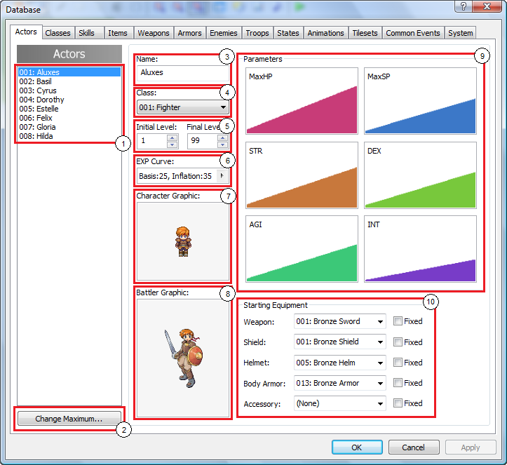 Creating a Main Character in RPG Maker XP | RPG Maker Guru