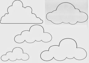 Molde de nuvem - Ver e Fazer