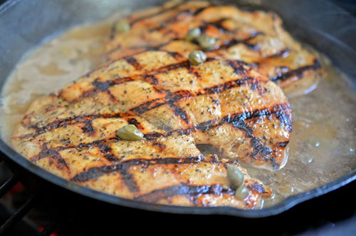 Grilled Chicken Piccata
