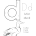 Kids Page: Alphabet Letter D lowercase Coloring Pages